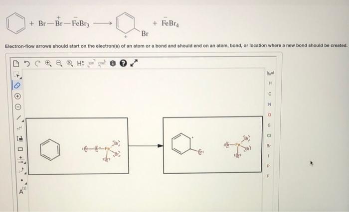 Solved +FeBr4 Electron-fiow arrows should start on the | Chegg.com