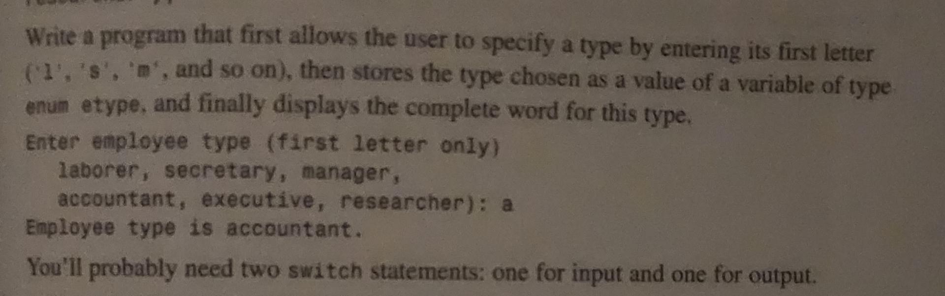 Solved Write a program that first allows the user to specify | Chegg.com