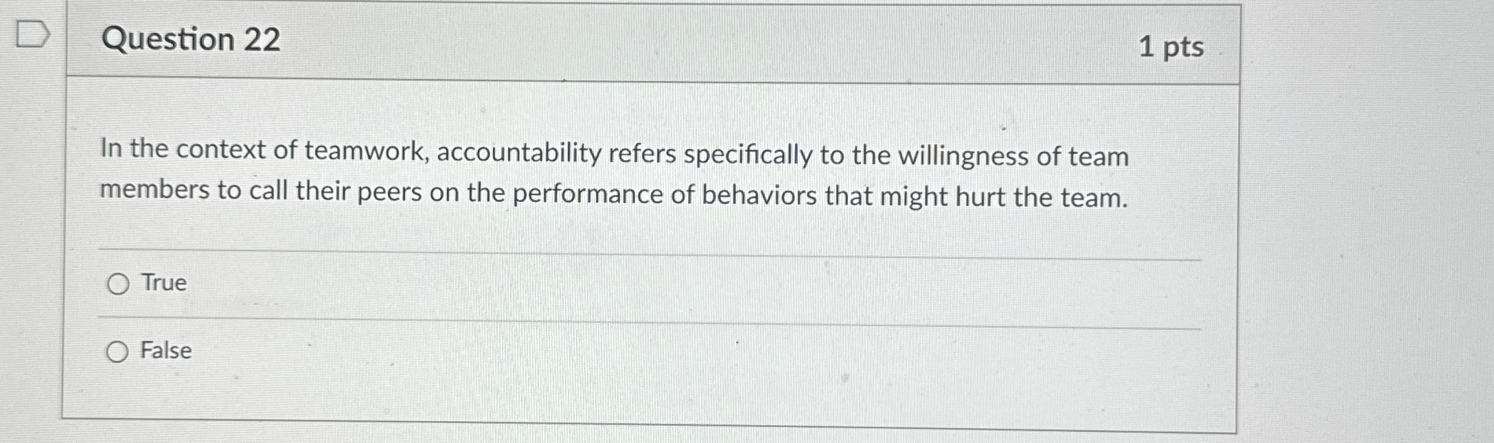 Solved Question 221 ﻿ptsIn the context of teamwork, | Chegg.com
