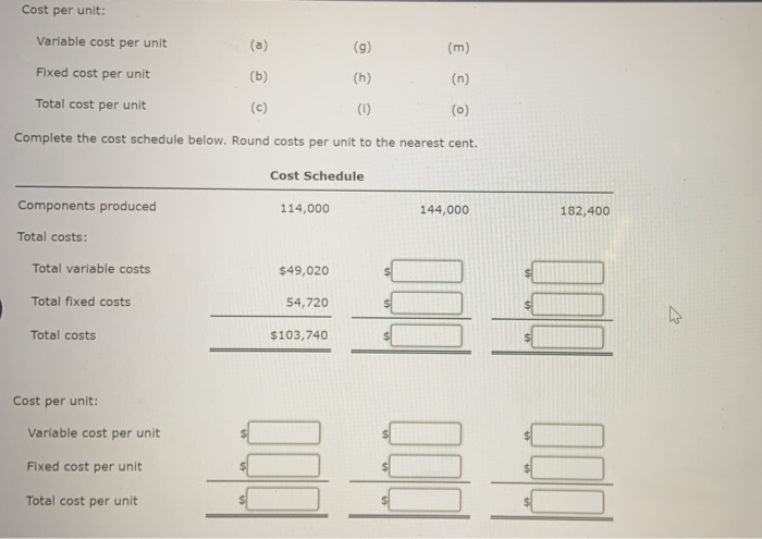 Solved Relevant Range and Fixed and Variable Costs Third | Chegg.com