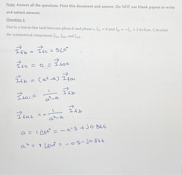 Solved Note: Answer all the questions. Print this document | Chegg.com