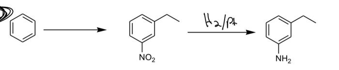 Solved H2/pt - NO2 NH2 | Chegg.com