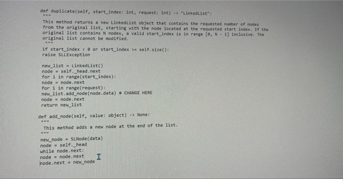 Solved PYTHON Rewrite duplicate function to include add_node | Chegg.com