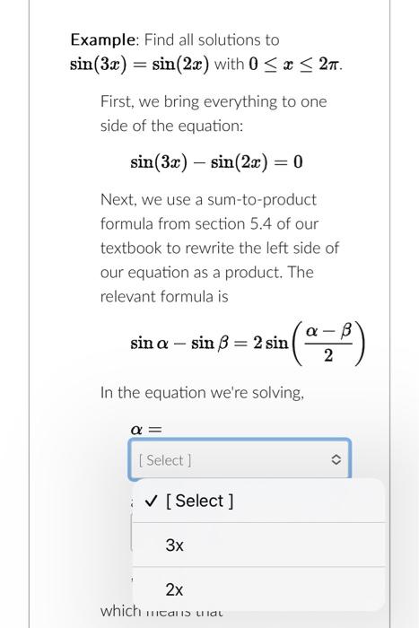 Solved sin(3x)=sin(2x) with 0≤x≤2π. First, we bring | Chegg.com
