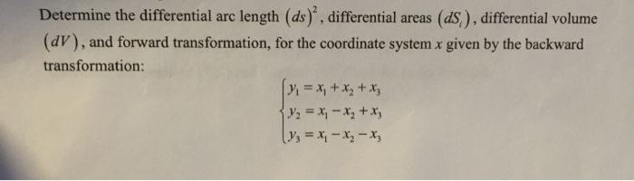 Determine the differential arc length (ds), | Chegg.com