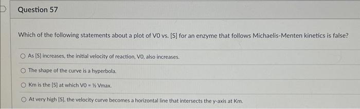 Solved Which of the following statements about a plot of V0 | Chegg.com