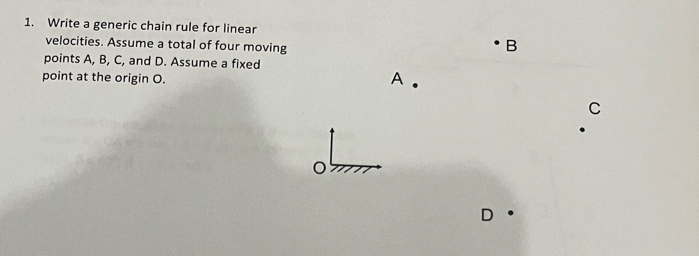 Solved Write a generic chain rule for linear velocities. | Chegg.com