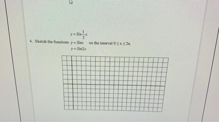 Solved trig graphs 2 on same grid. show all work, and follow | Chegg.com