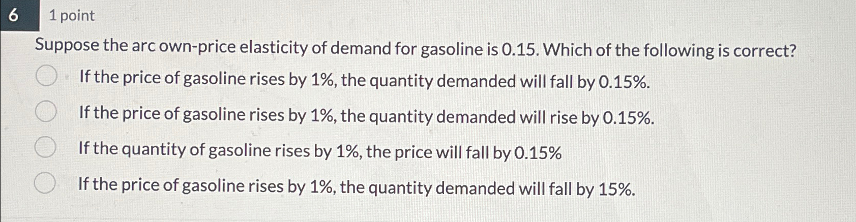 Solved Suppose the arc own-price elasticity of demand for | Chegg.com
