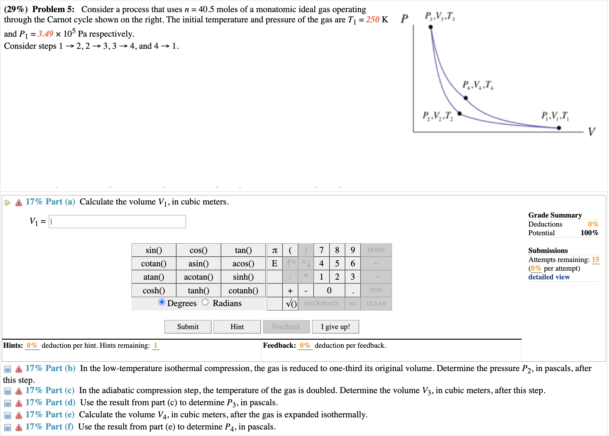 Solved Homework 5 problem 5 Please Answer All Parts