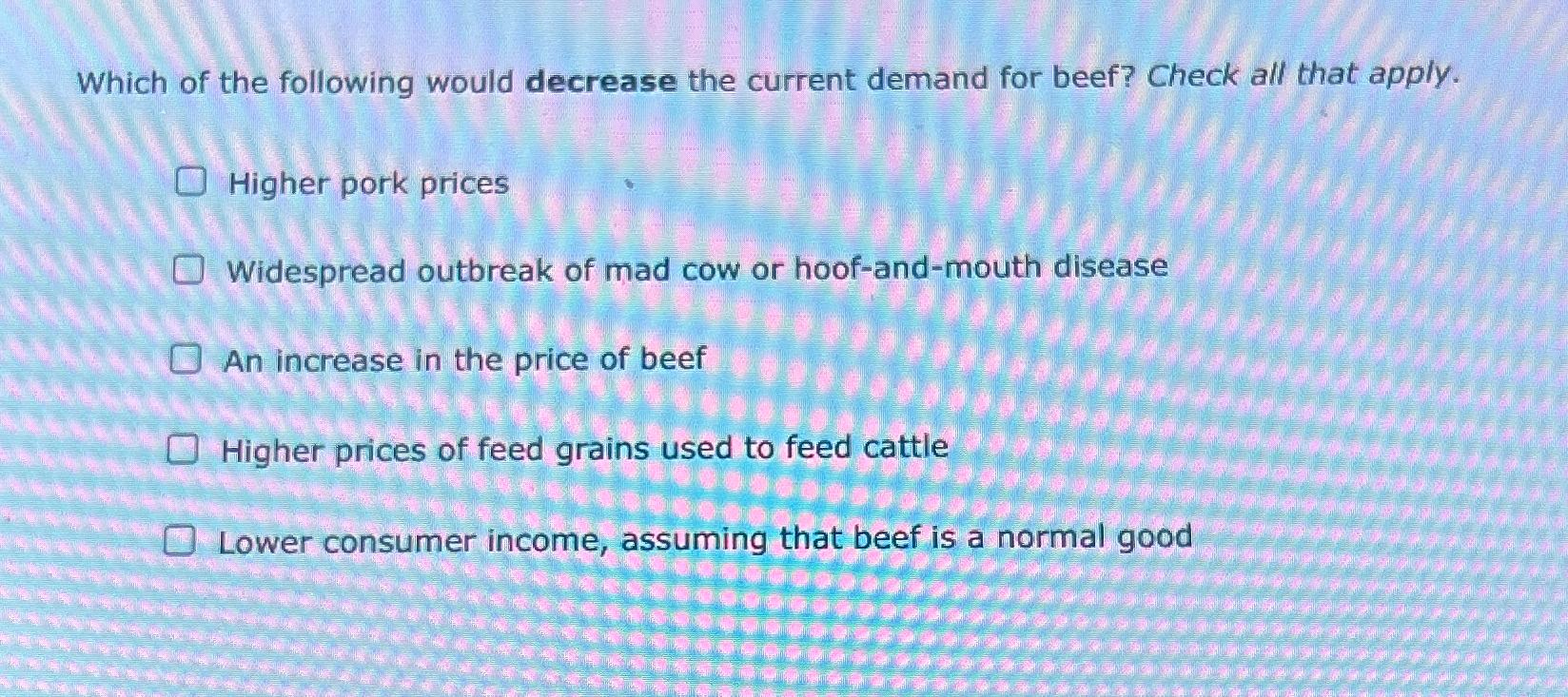 Solved Which of the following would decrease the current | Chegg.com