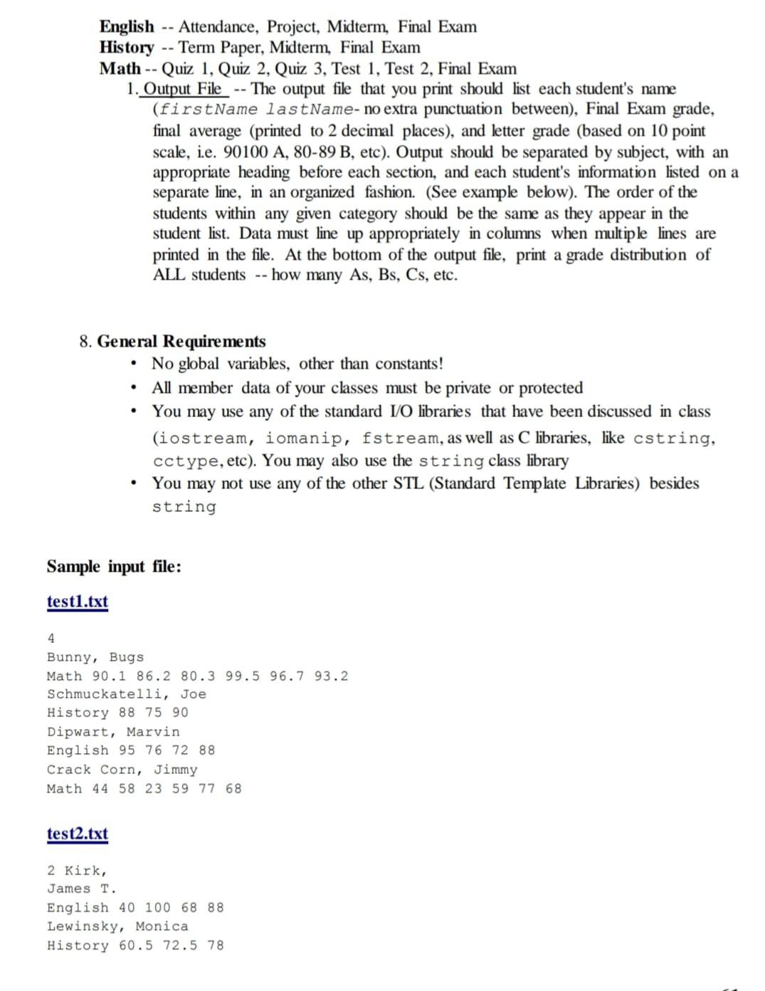 Solved Objective To gain experience with inheritance, | Chegg.com