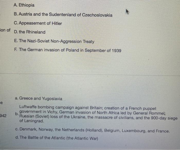 Solved Europe Between the Wars: the Road to War Territorial | Chegg.com