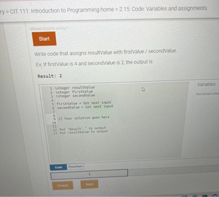 Solved ry> CIT 111: Introduction to Programming home > 2.15: | Chegg.com