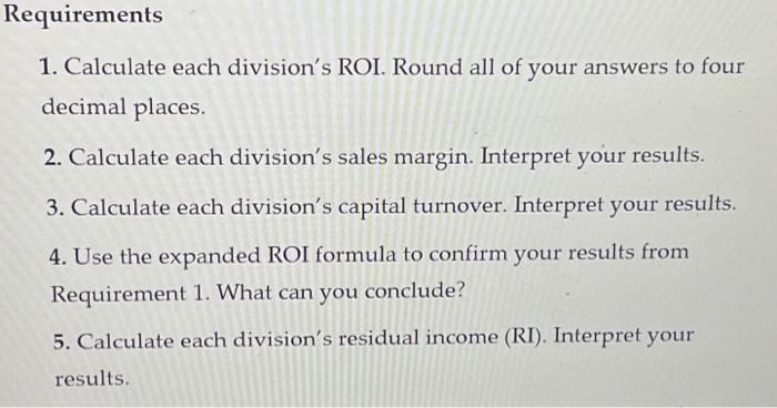 Solved E10-37B. Compute and interpret the expanded ROI | Chegg.com