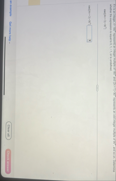 Solved If n is an integer, n*180° ﻿represents an integer | Chegg.com
