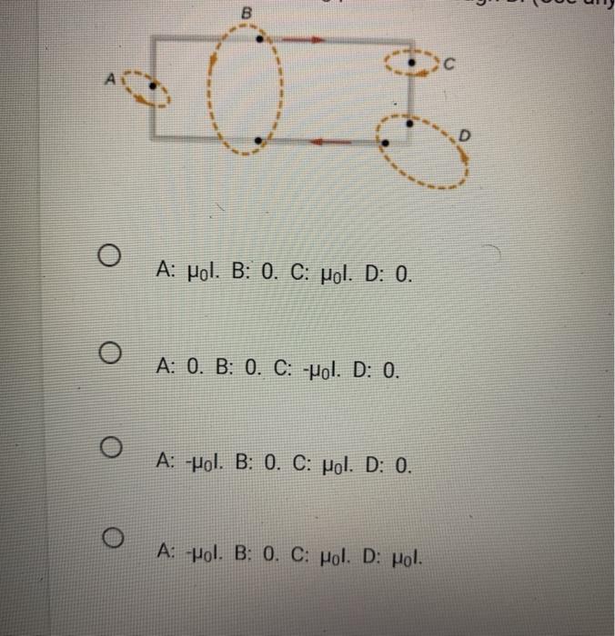 Solved A current i flows around the rectangular loop shown | Chegg.com