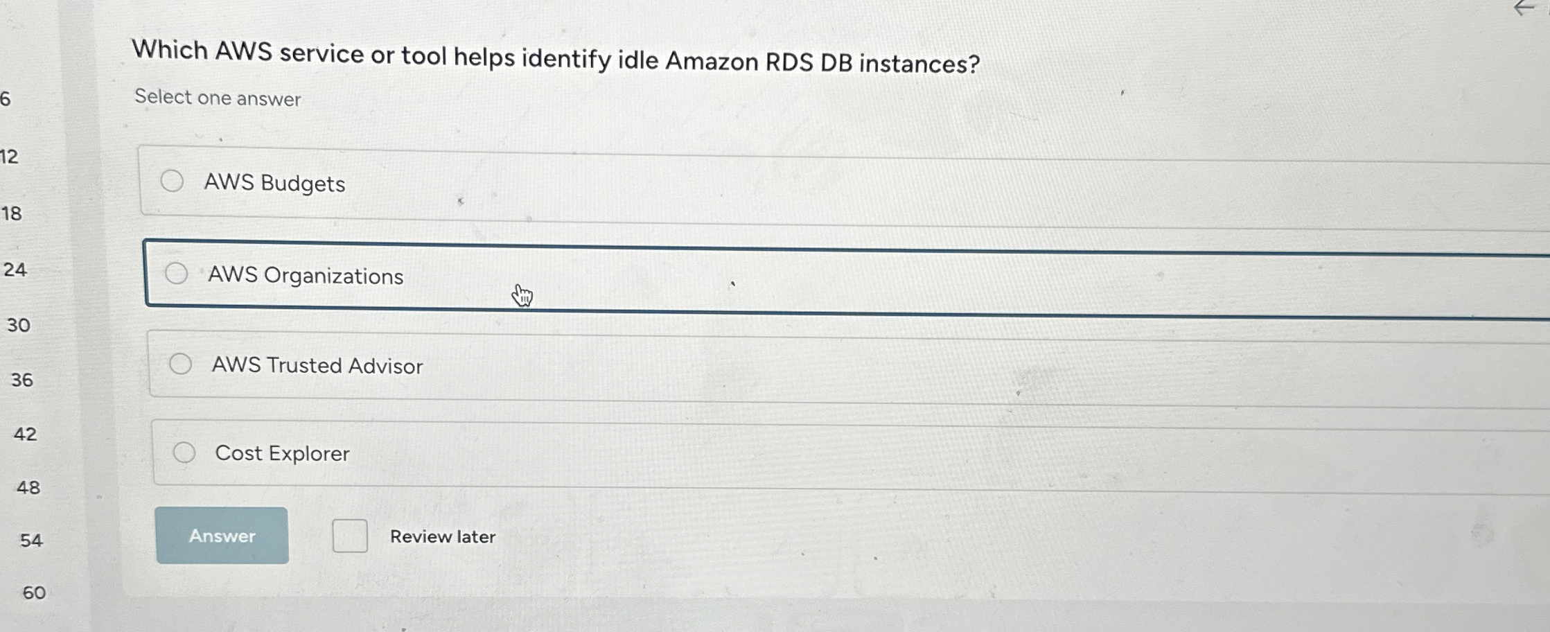 Solved Which AWS service or tool helps identify idle Amazon | Chegg.com
