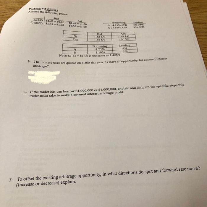 Solved Problem w2 2 (25pts) Assume the following prices: 1- | Chegg.com