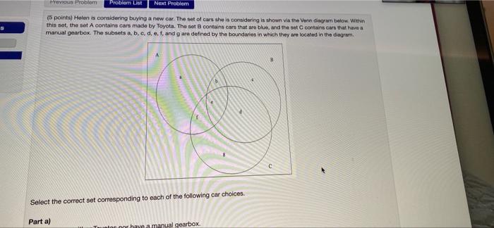 Solved revious Problem Problem List Next Problem (5 points) | Chegg.com