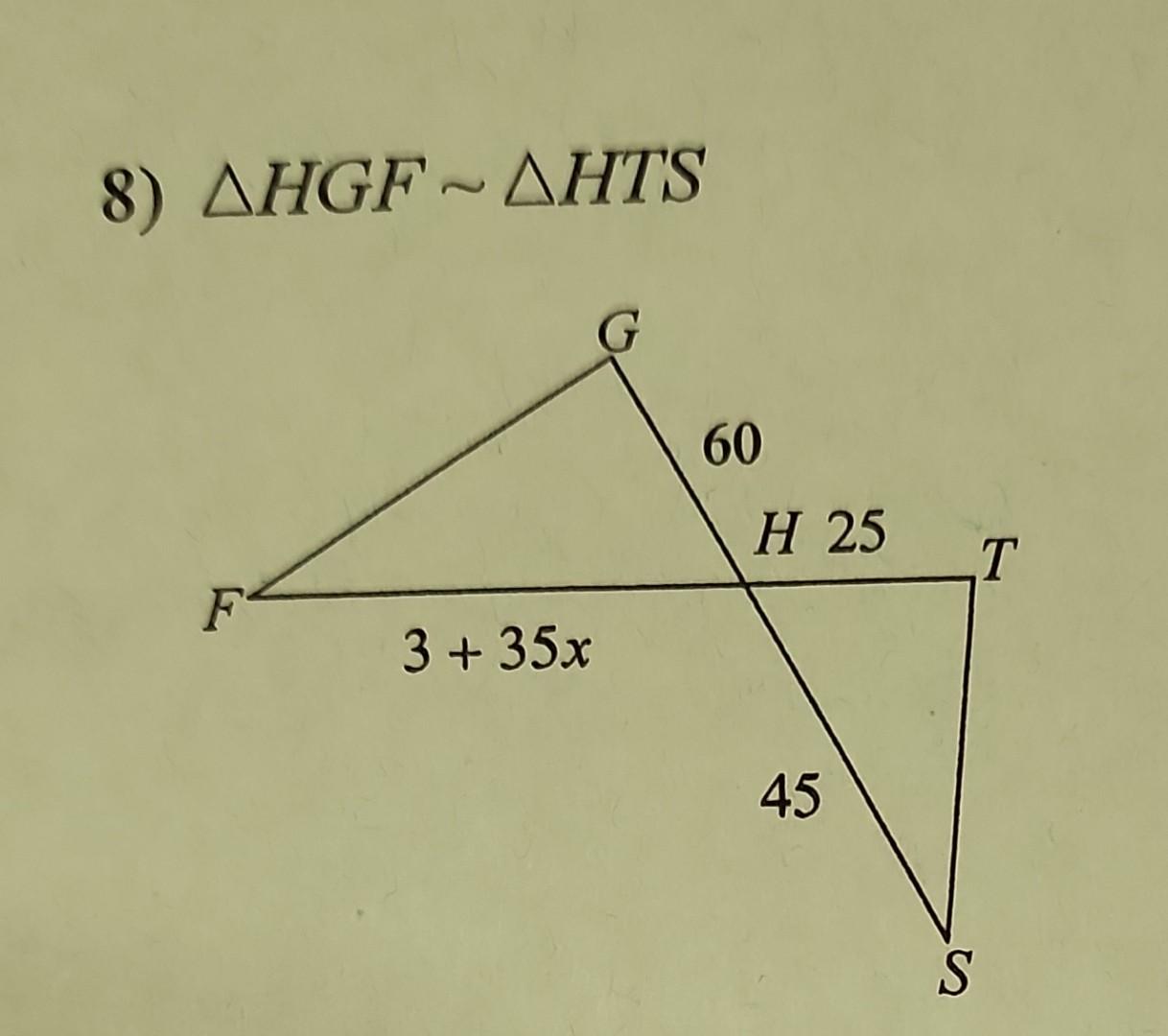 Solved HGF∼ HTS | Chegg.com