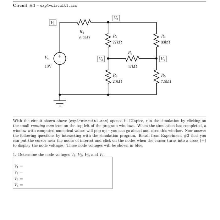 Solved With the circuit shown above (exp4-circuit1.asc) | Chegg.com