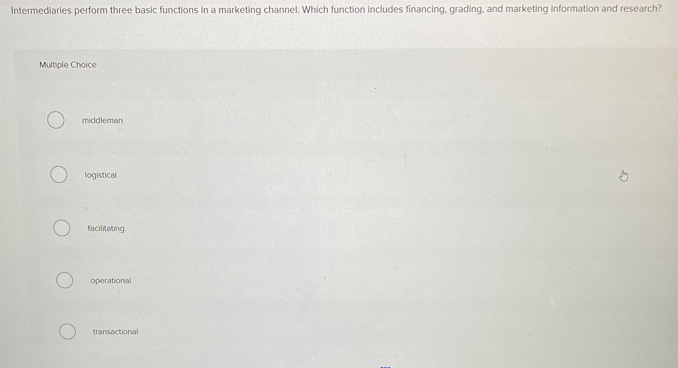 Solved Intermediaries perform three basic functions in a | Chegg.com