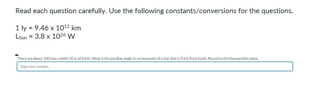 Solved Read each question carefully. Use the following | Chegg.com