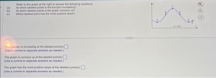 Solved Refer to the graph at the right to answer the | Chegg.com