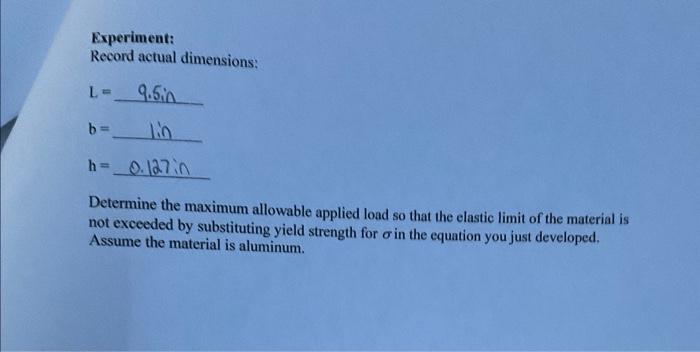 Solved Theory: For a material behaving in the linear elastic | Chegg.com