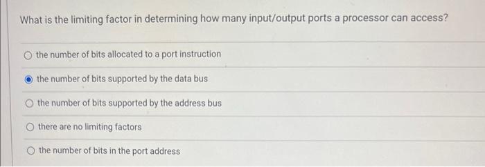 Solved What is the limiting factor in determining how many | Chegg.com