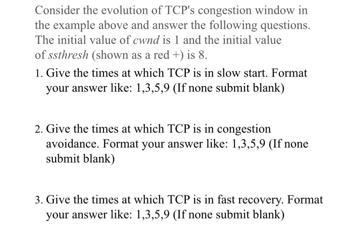TCP IN ACTION: SLOW START, CONGESTION AVOIDANCE, AND | Chegg.com