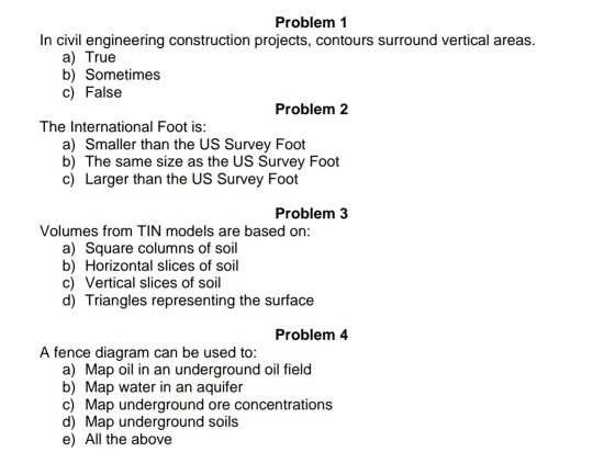 Solved Problem 1 In civil engineering construction projects, | Chegg.com