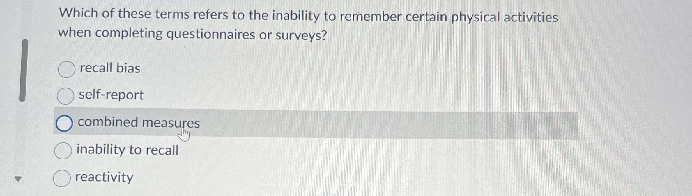 Solved Which of these terms refers to the inability to | Chegg.com