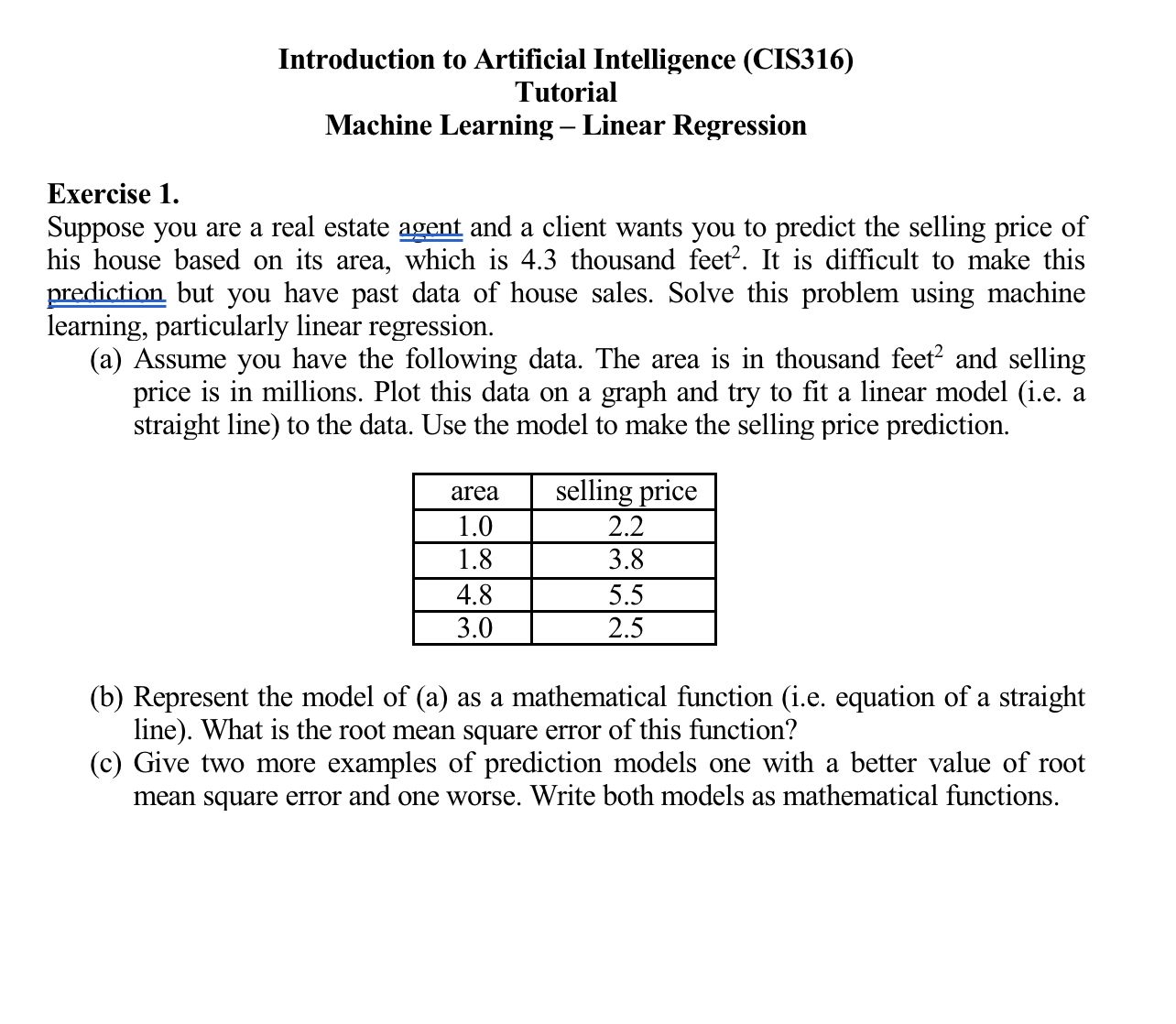 Solved Introduction to Artificial Intelligence | Chegg.com