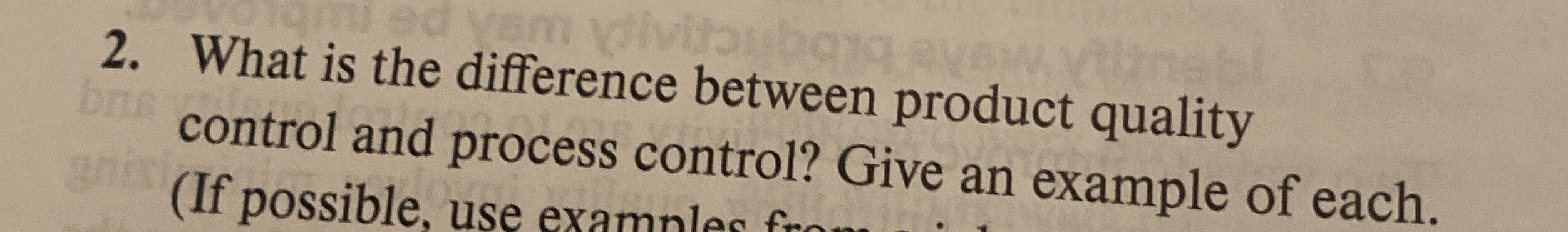 Solved What is the difference between product qualitycontrol | Chegg.com