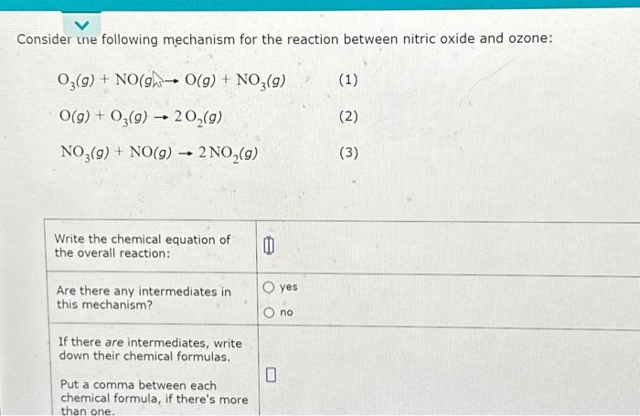 Solved Consider the following mechanism for the reaction | Chegg.com