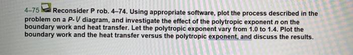 Solved 4-75 Reconsider Prob. 4-74. Using appropriate | Chegg.com