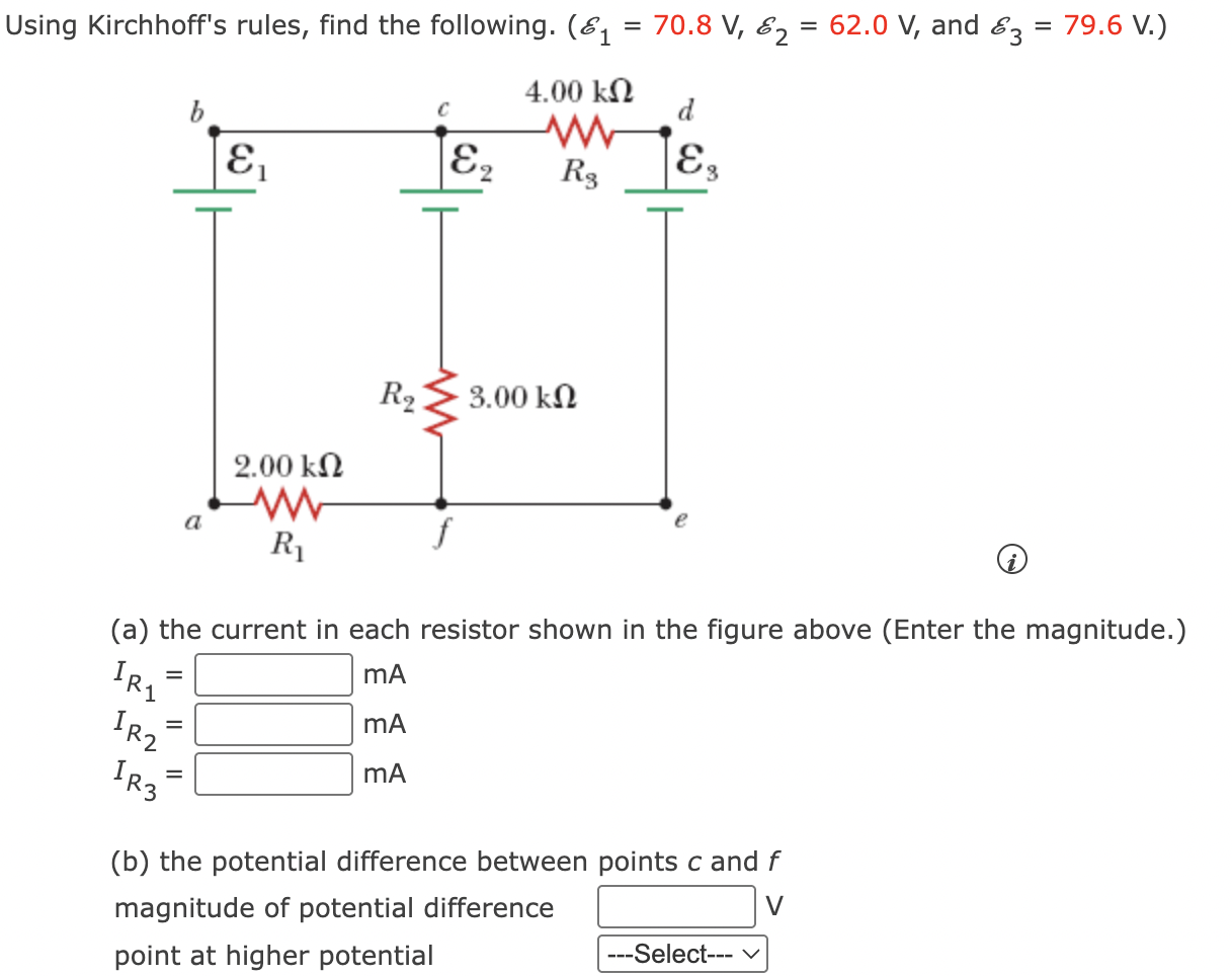 Solved E1=70.8V,E2=62.0V, ﻿and | Chegg.com