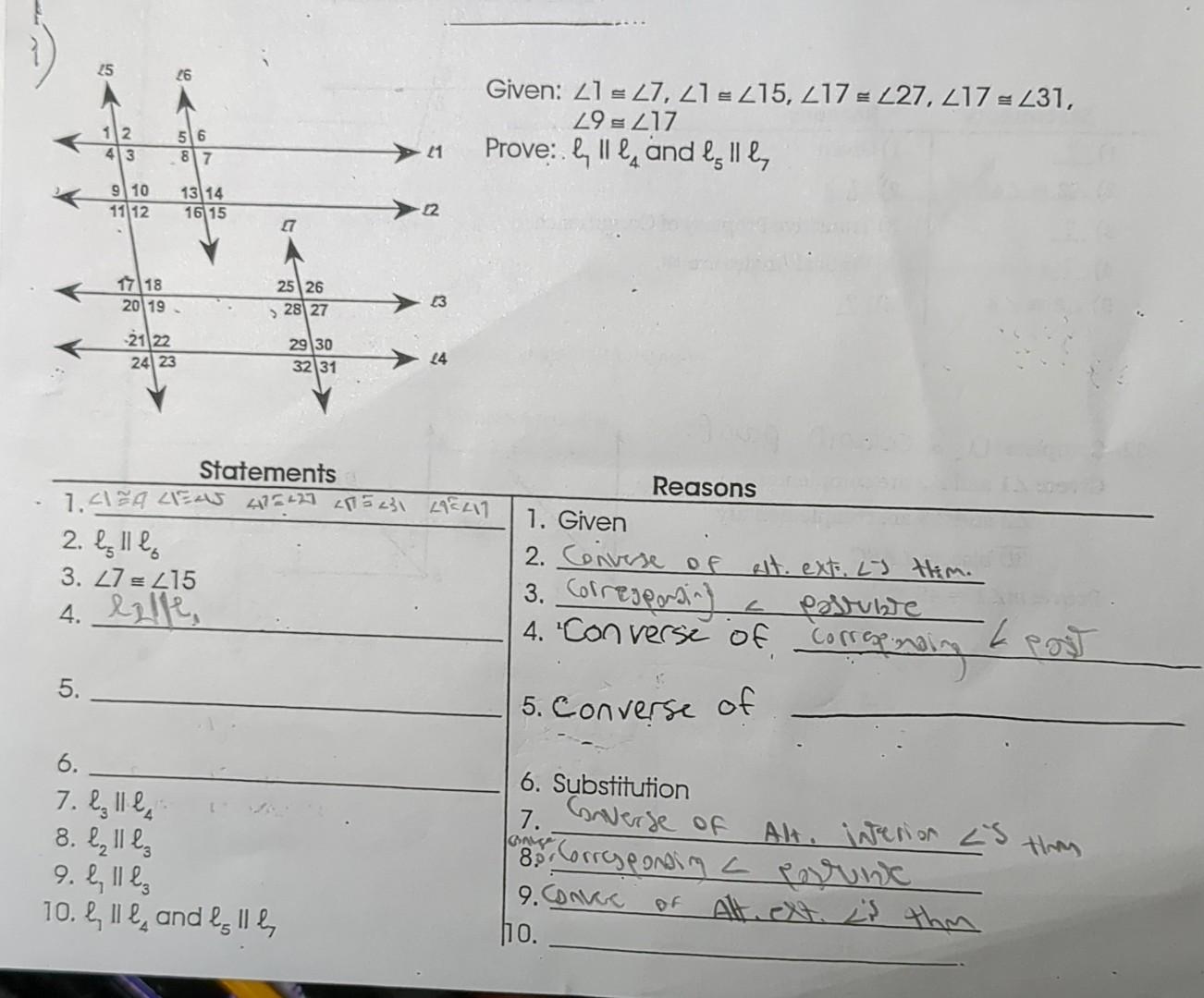 Solved Need help understanding this geometric proof. Note | Chegg.com
