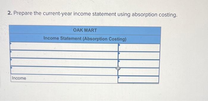 [Solved]: Exercise 6-11 (Algo) Absorption costing and varia