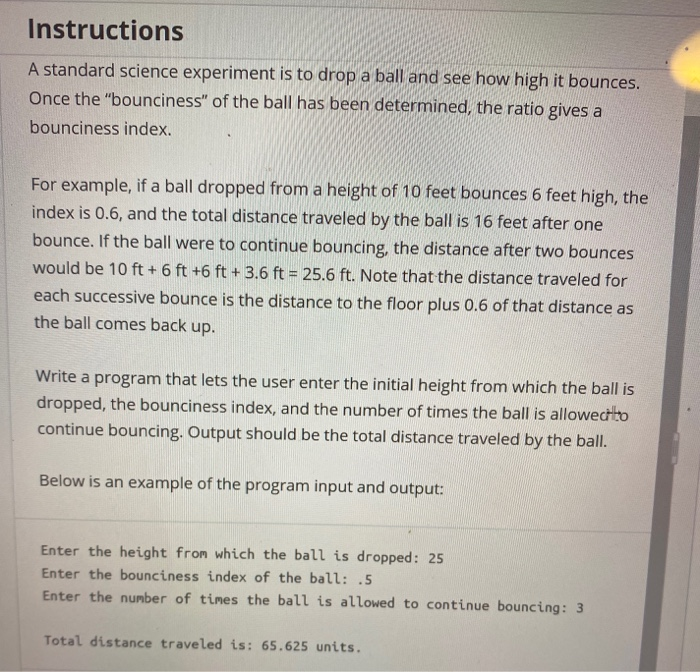 Solved Instructions A standard science experiment is to drop | Chegg.com