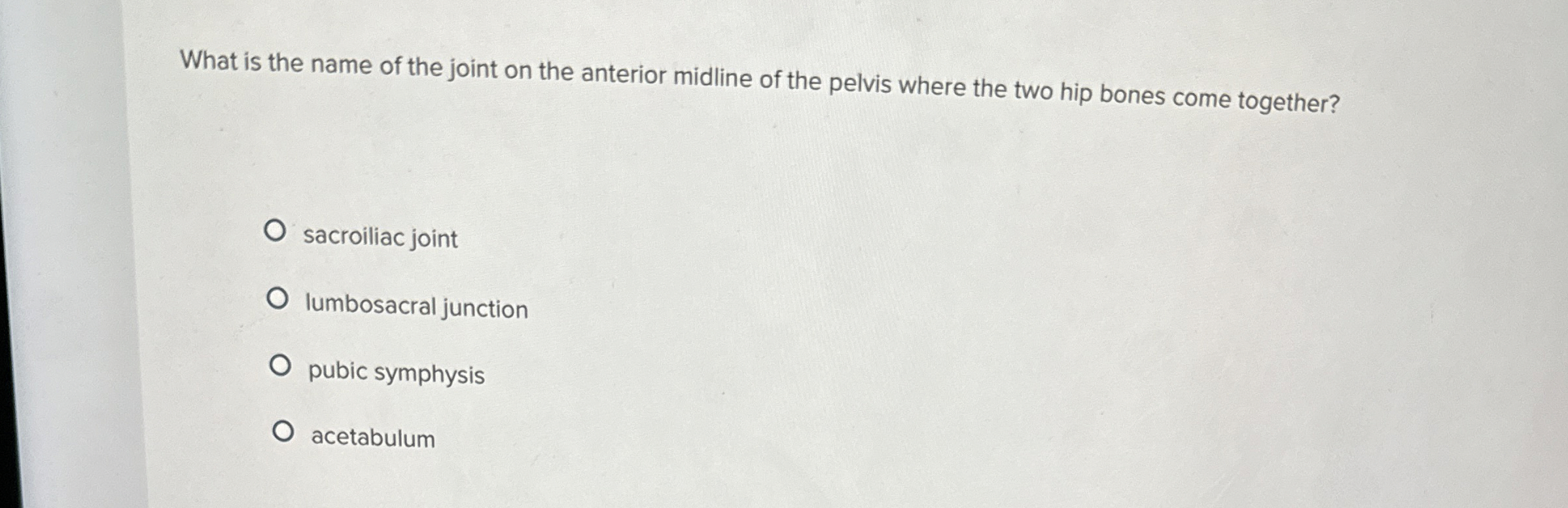 Solved What is the name of the joint on the anterior midline | Chegg.com