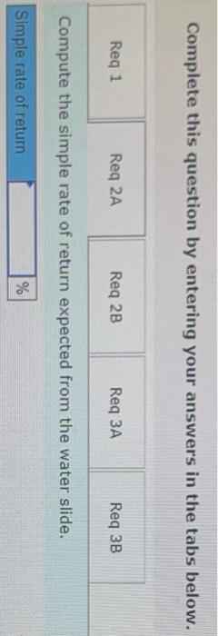 Solved Problem 14-26 (Algo) Simple Rate of Return; Payback | Chegg.com