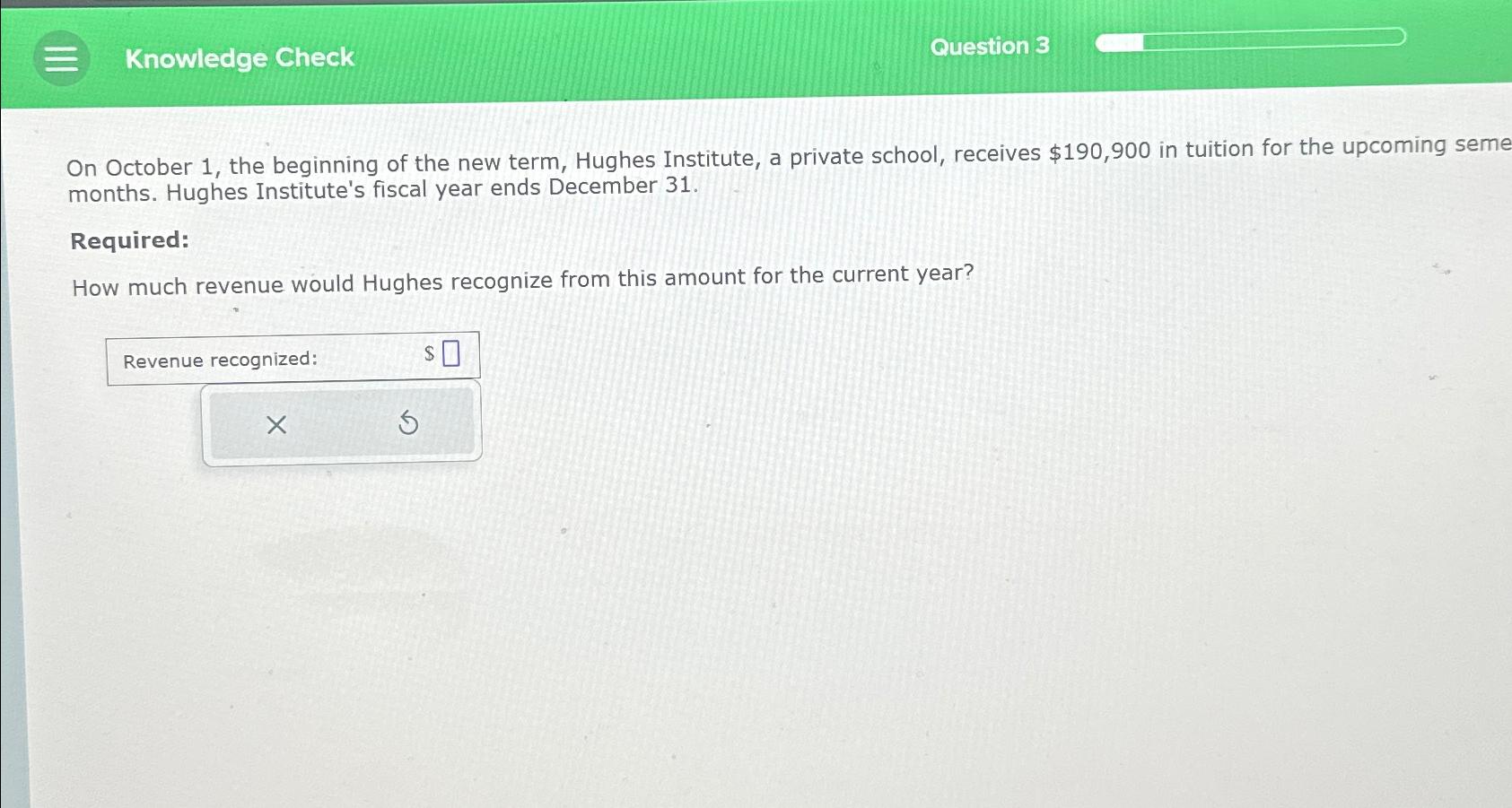 Solved Knowledge Check\\nQuestion 3\\nOn October 1, the | Chegg.com