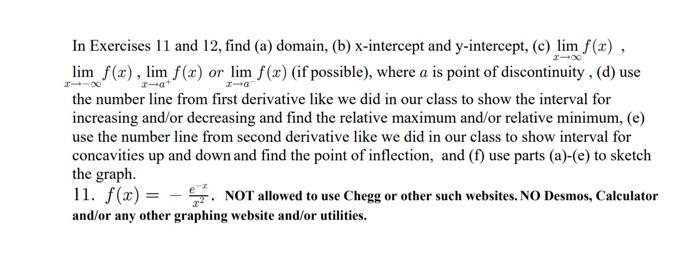 Solved In Exercises 11 and 12, find (a) domain, (b) | Chegg.com