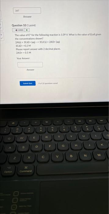 [Solved]: The value of \( \mathrm{E}^{\circ} \) for the fol