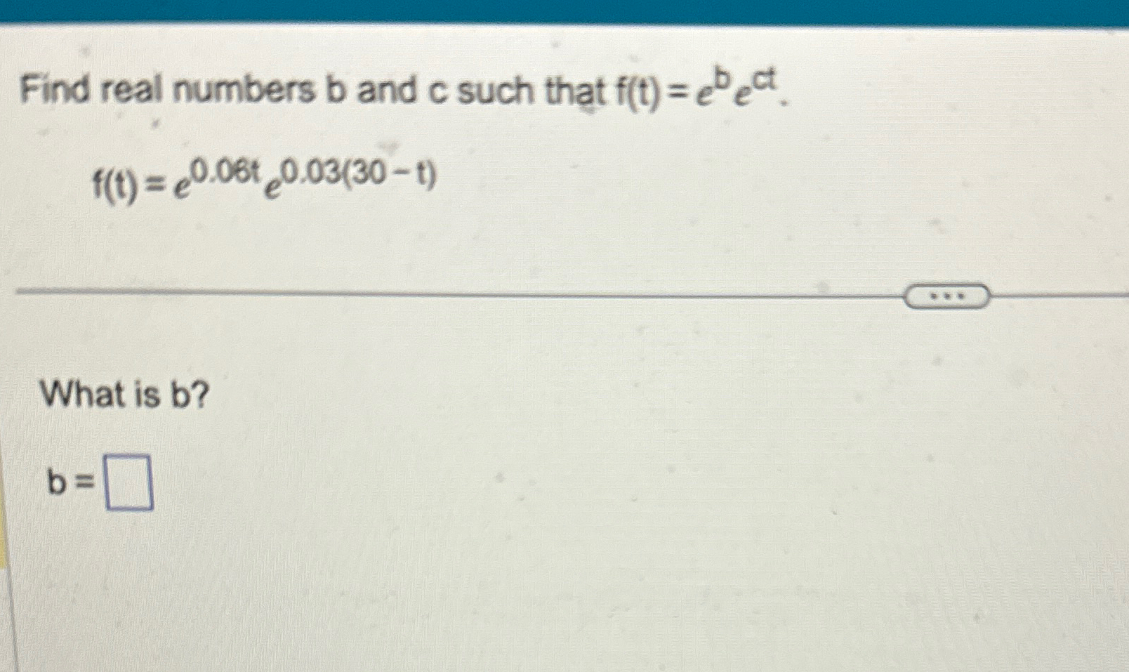Solved Find real numbers b ﻿and c ﻿such that | Chegg.com