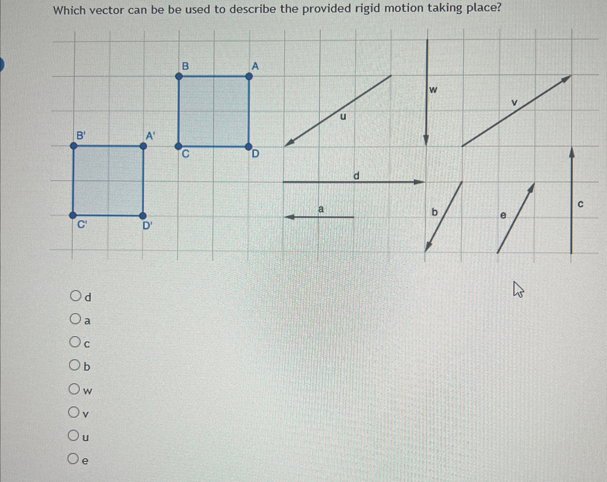 Solved Which vector can be be used to describe the provided | Chegg.com
