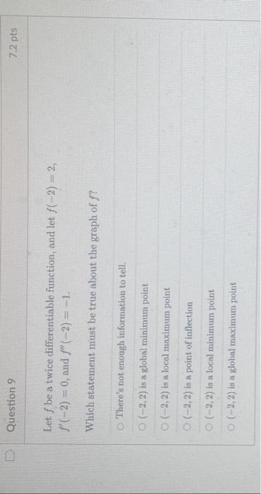 Solved Let f be a twice differentiable function, and let | Chegg.com